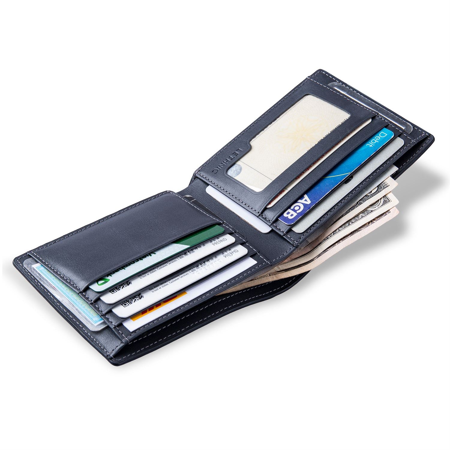 Ví gập đôi có ngăn khoá kéo - Rambo