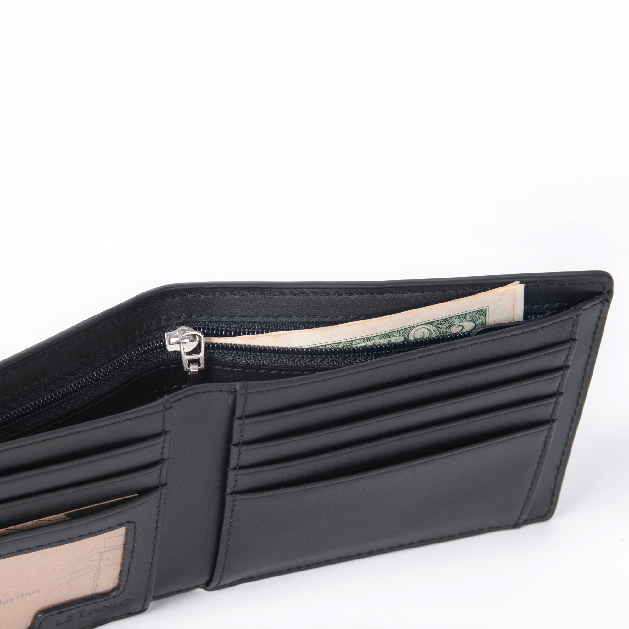 Ví gập đôi có ngăn khoá kéo - Rambo