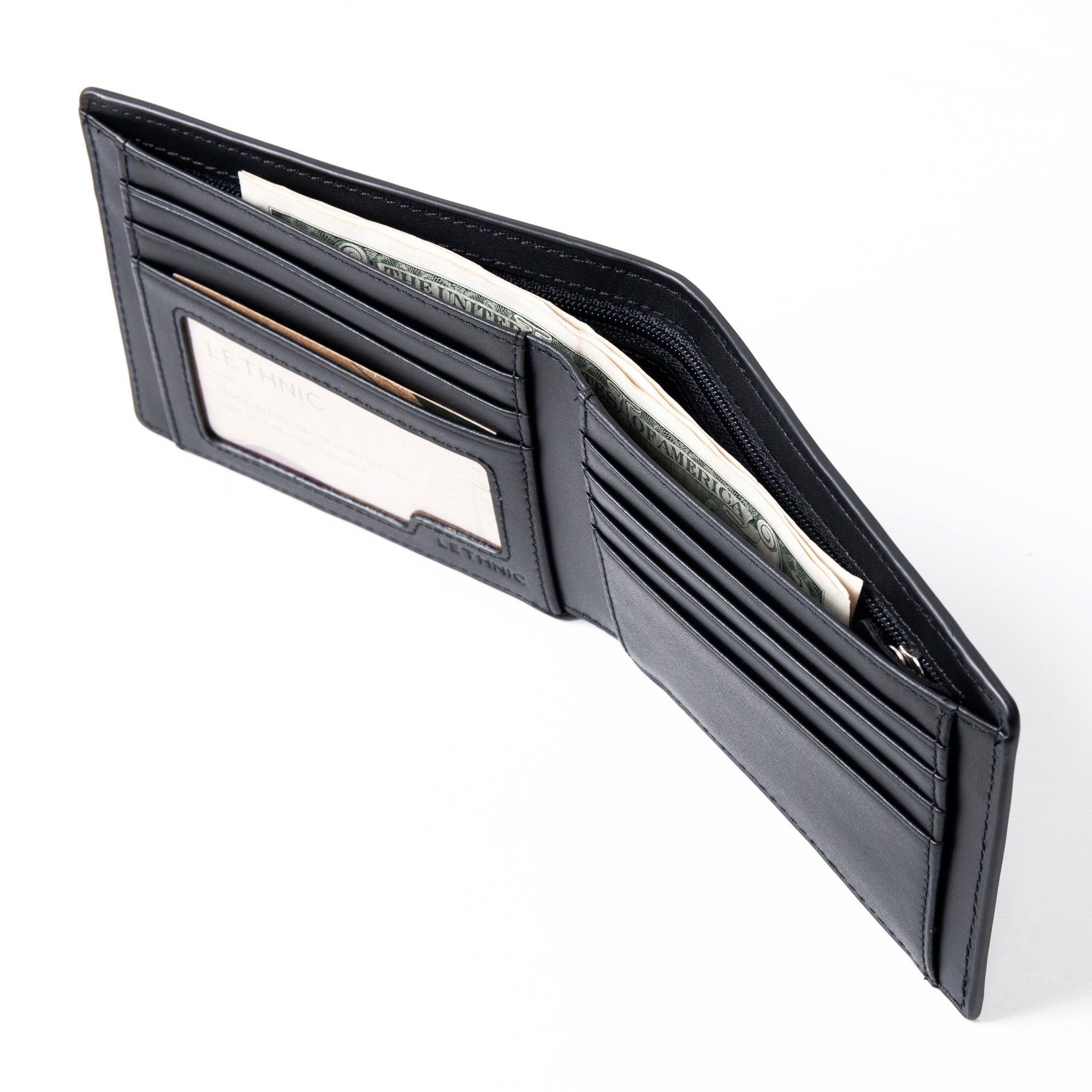 Ví gập đôi có ngăn khoá kéo - Rambo